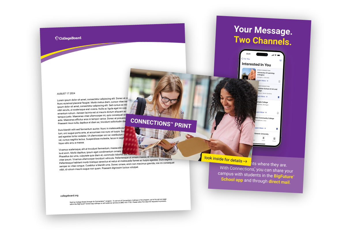 Expand Your Reach with Connections - Higher Ed | College Board