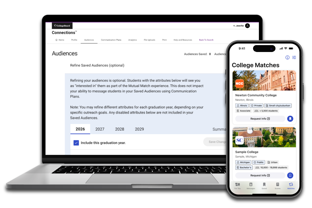 Expand Your Reach with Connections - Higher Ed | College Board
